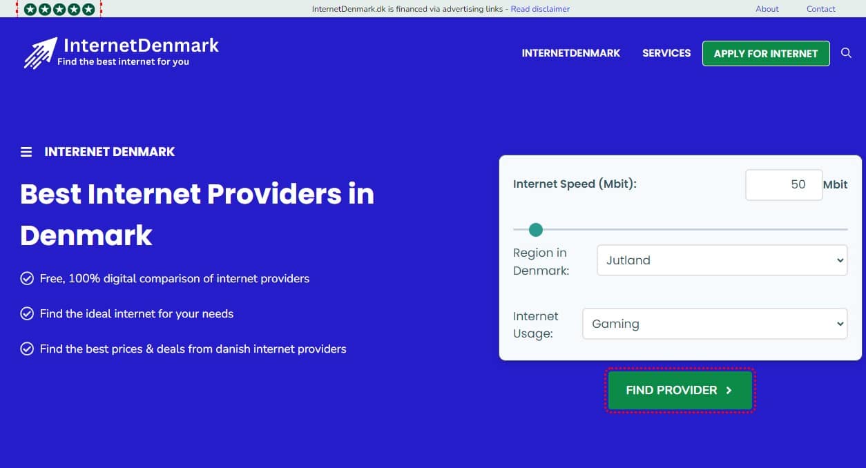 Internet Denmark - Find The Best Internet Providers